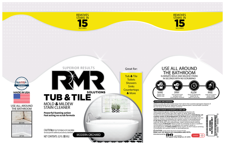RMR Tub & Tile Cleaner | Remove Mold & Mildew Stains – RMR Solutions, LLC