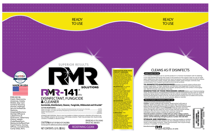 RMR-141 RTU Disinfectant | Kills 99.9% of Household Bacteria & Viruses ...