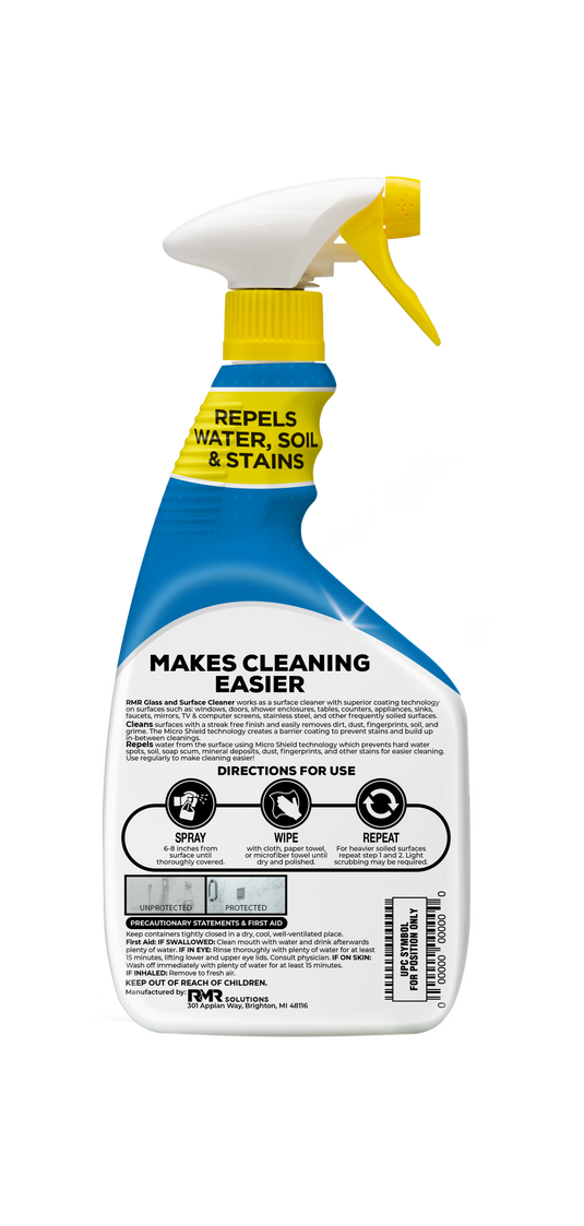 RMR 2-in-1 Glass & Surface Cleaner | Streak-Free Multi-Surface ...