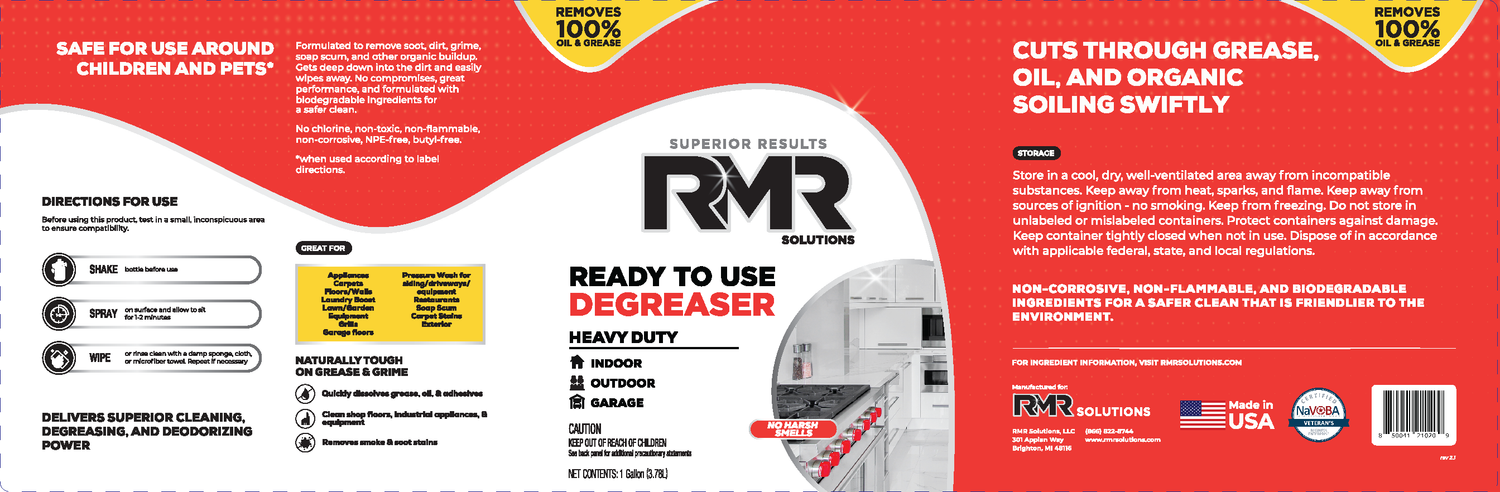 RMR Heavy-Duty RTU Degreaser & Cleaner – RMR Solutions, LLC