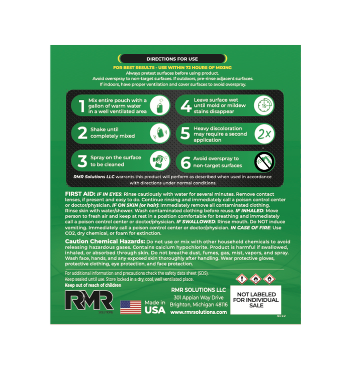 RMR-86® PRO Powder Concentrate Packets – RMR Solutions, LLC
